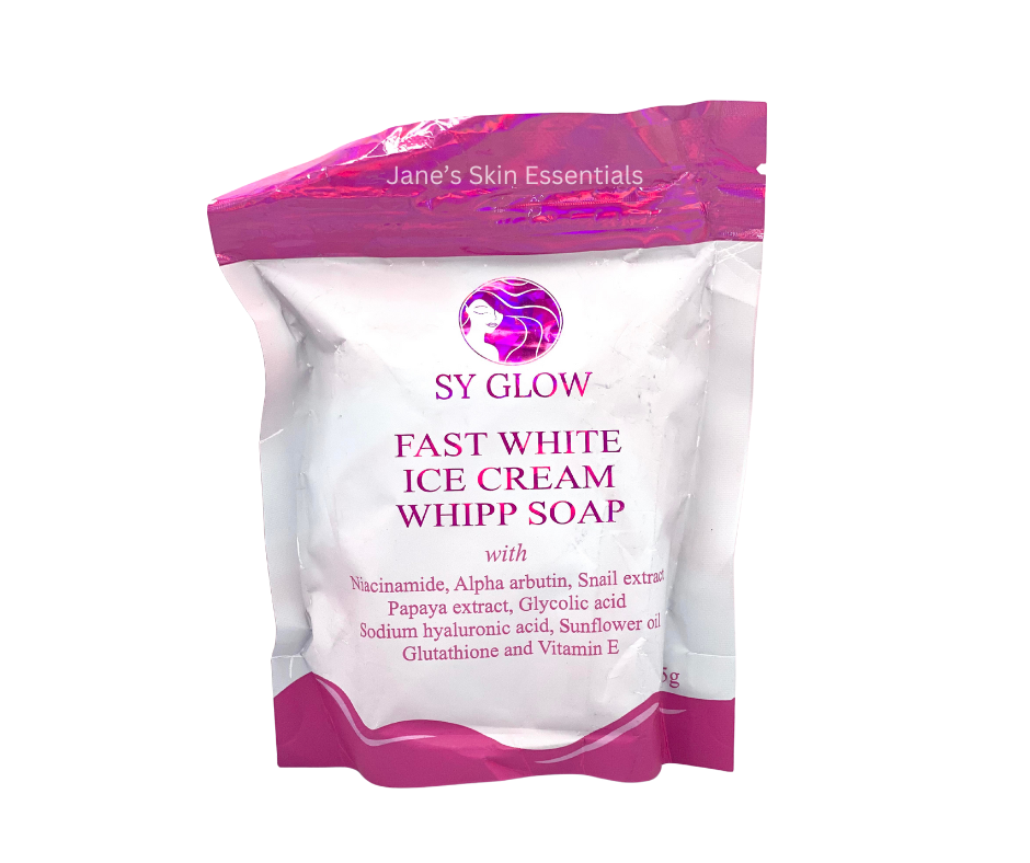 SY GLOW Fast White Ice Cream Whipp Soap 125g – Jane's Skin Essentials