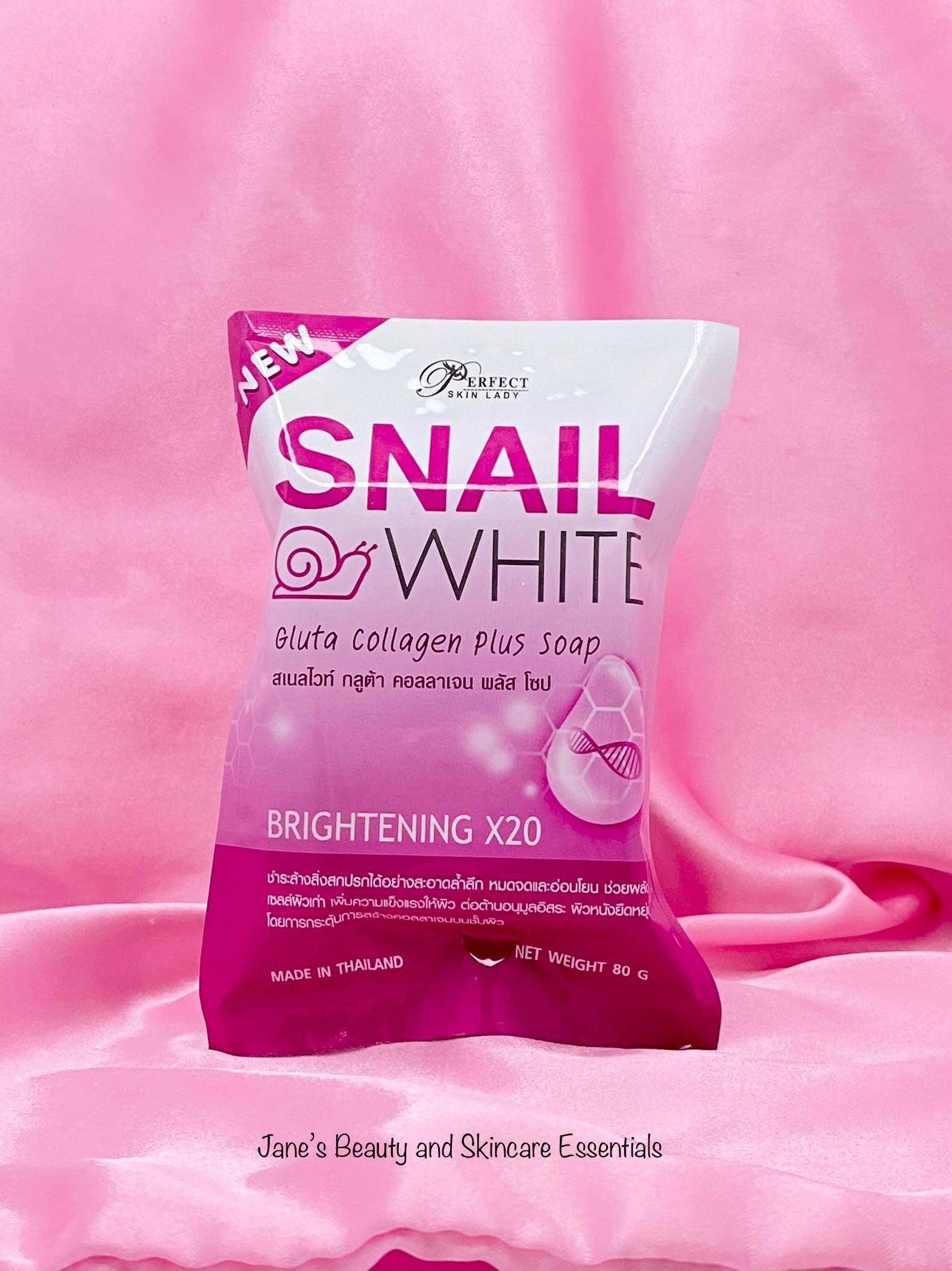 Snail White Gluta Collagen Plus Soap 80g Brightening x20 Authentic Tha ...